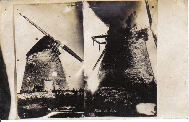 Unidentified windmill fire